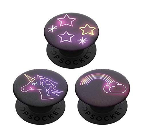 PopSockets PopMinis: Mini Grips for Phones & Tablets (3 Pack) - Neon Dream
