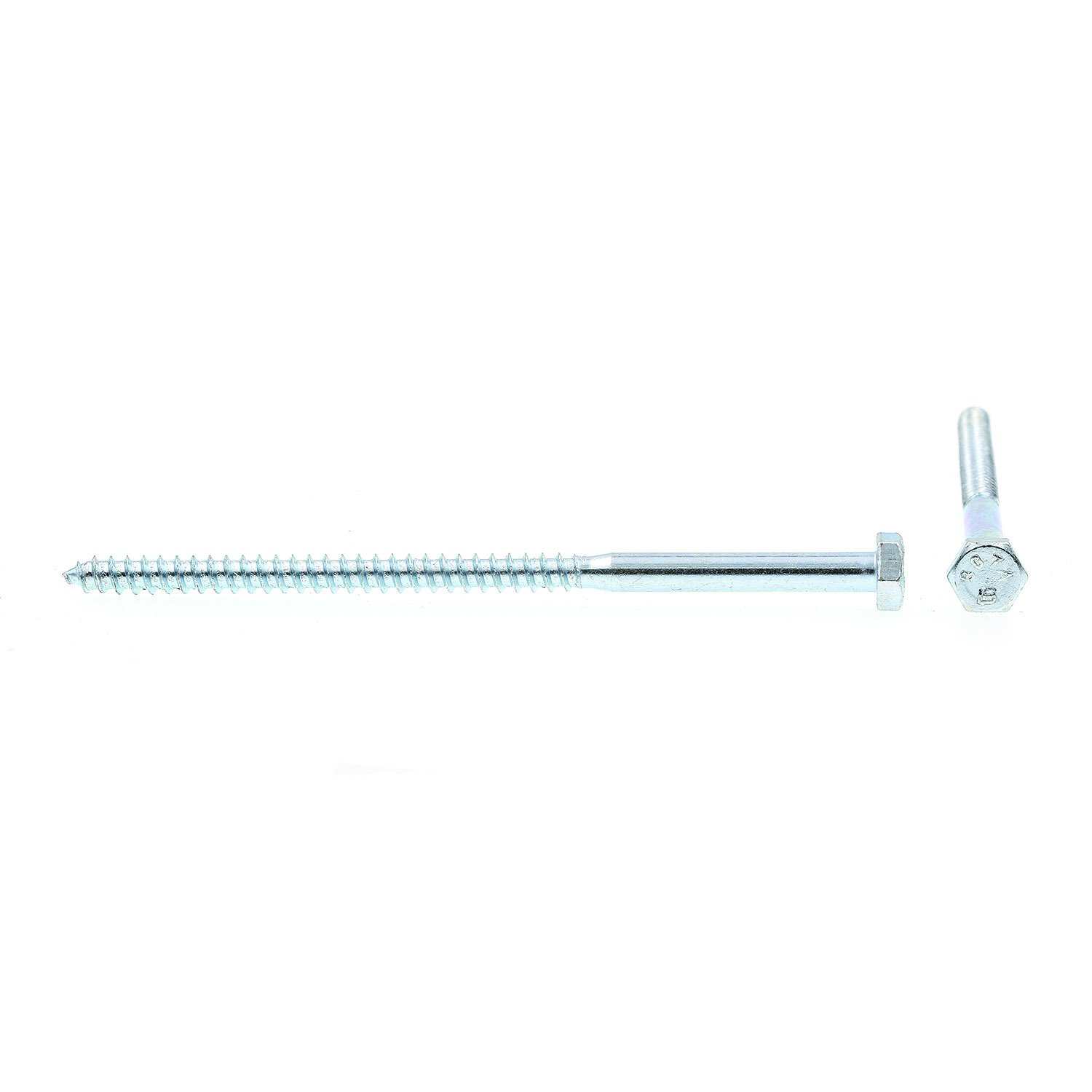Prime-Line 9055346 Hex Lag Screws, 1/4 In. X 5 In., A307 Grade A Zinc Plated Steel (100 Pack)