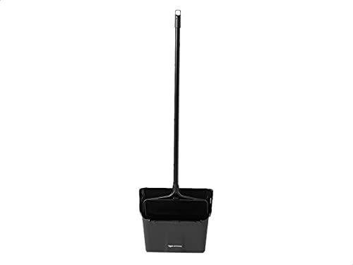 AmazonCommercial Lobby Dustpan, Black, - 4-pack