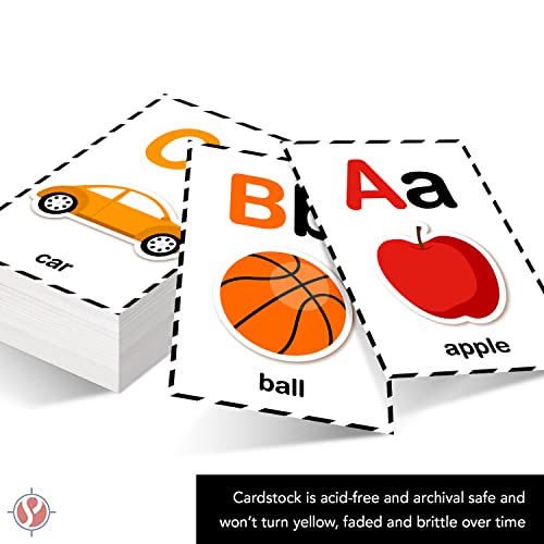 Half Letter Size Cardstock – Great for Business Documents, Letters, Arts, Prints and Crafts, Printing and Writing | 8.5” x 5.5” | Bright White 65lb Cover (176gsm) Card Stock | 100 Sheets per Pack