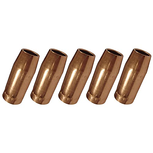 5-pk 198855 5/8" Nozzles fit Miller Spoolmatic & XR Series Welding Gun
