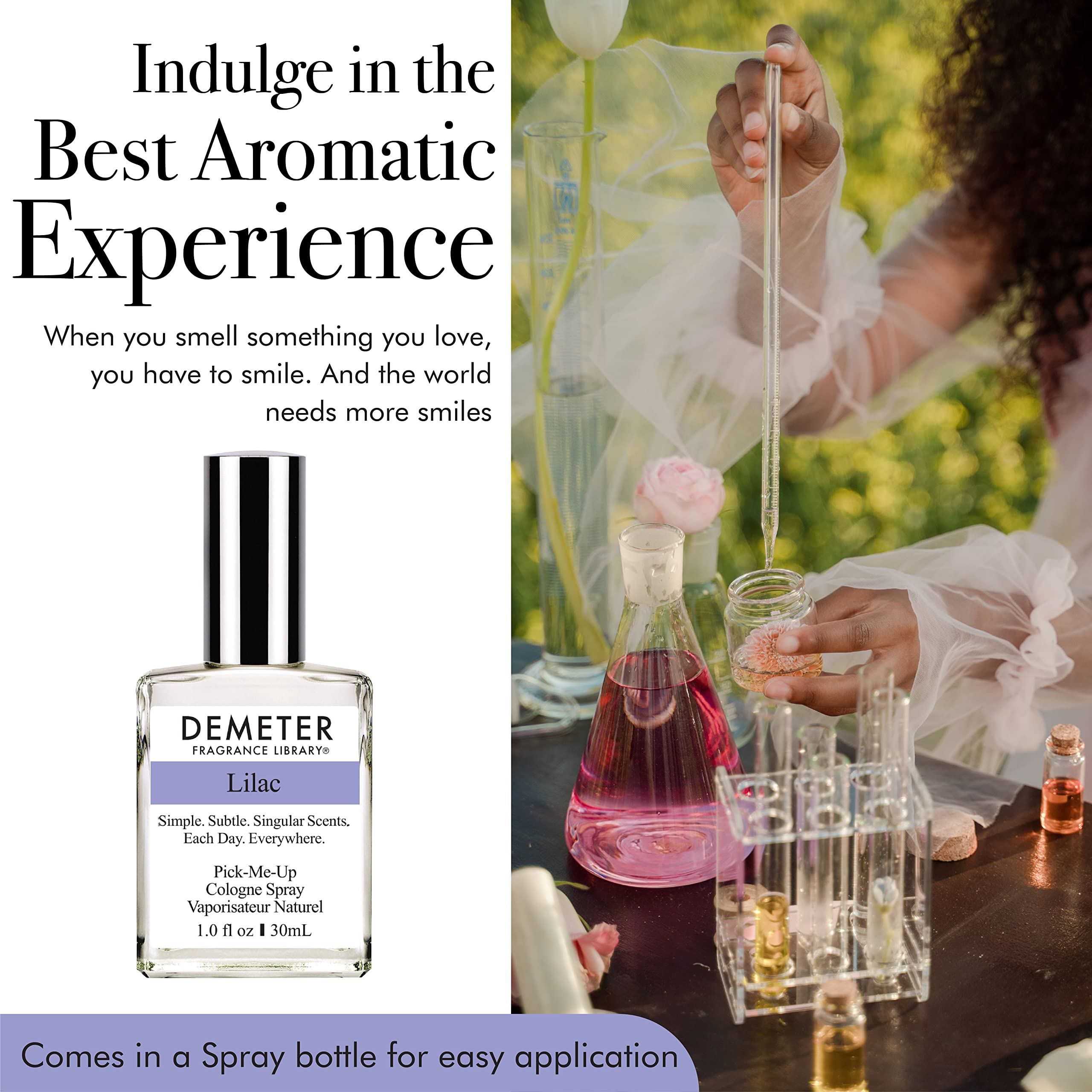 DEMETER Lilac, 1 oz Cologne Spray, Perfume for Women