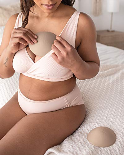Kindred Bravely Fearless Leakproof Reusable Breast Pads | Ultra Absorbent Washable Nursing Pads 4 Pack