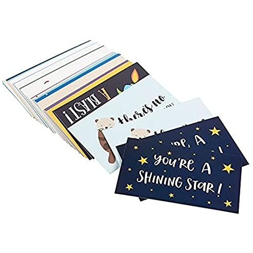 Lunch Box Notes, Inspirational and Encouraging Cards for Kids (4x2.3 In, 60 Pack)