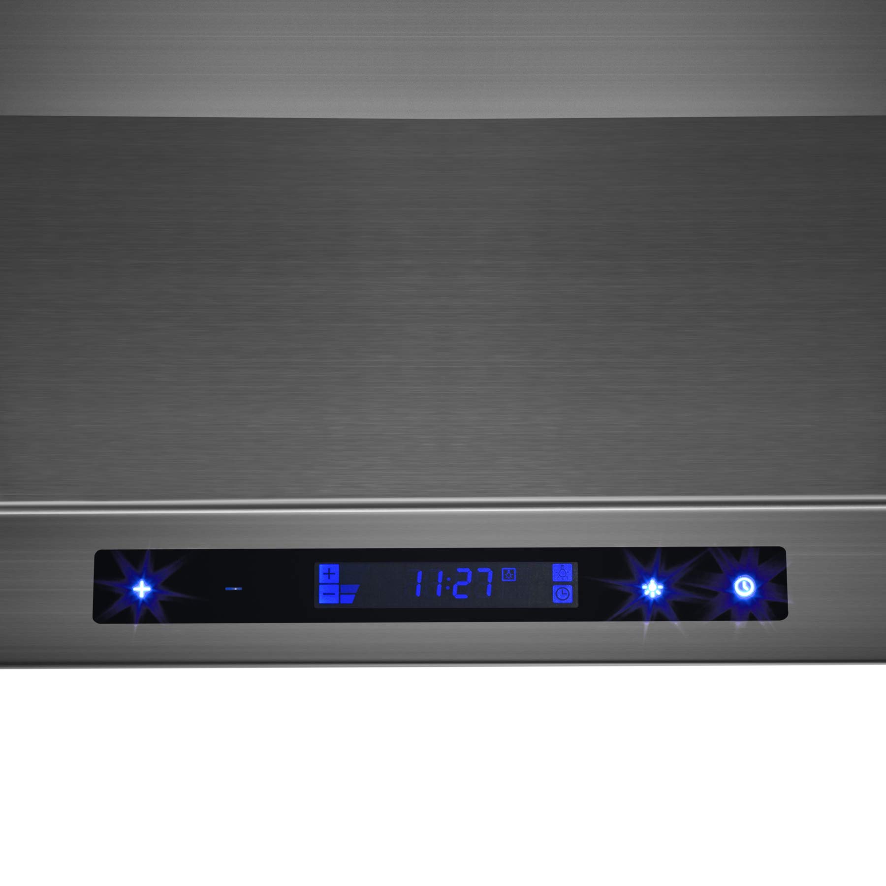 AKDY 30 in. 343 CFM Convertible Wall Mount Black Stainless Steel Kitchen Range Hood with Touch Panel and Carbon Filters