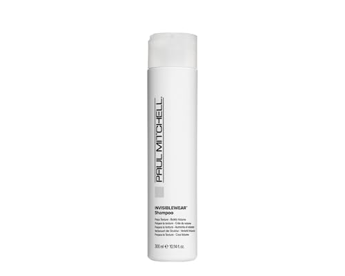 Paul Mitchell Invisiblewear Shampoo, Preps Texture + Builds Volume, For Fine Hair, 10.14 fl. oz.