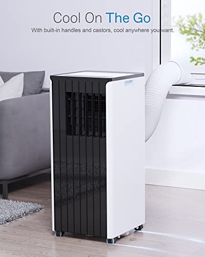FIOGOHUMI 12000BTU Portable Air Conditioner - Portable AC Unit with Built-in Dehumidifier Fan Mode for Room up to 350 sq.ft. - Room Air Conditioner with 24Hour Timer & Remote Control Window Mount Kit