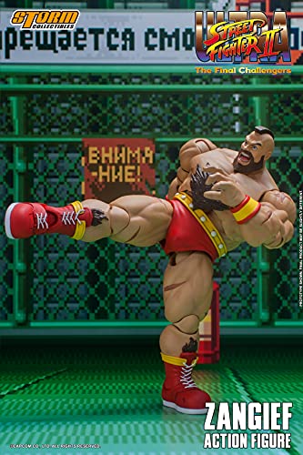 Storm Collectibles - Ultimate Street Fighter II: The Final Challenger - Zangief, Action Figure, STM87180 Red