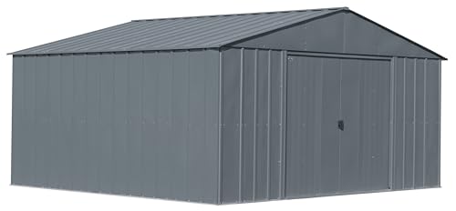 Arrow Classic Metal Shed, 14 x 12, Charcoal