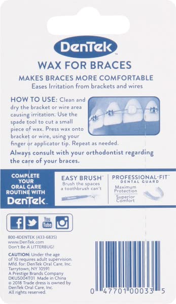 DenTek Wax for Braces, (Pack of 24)