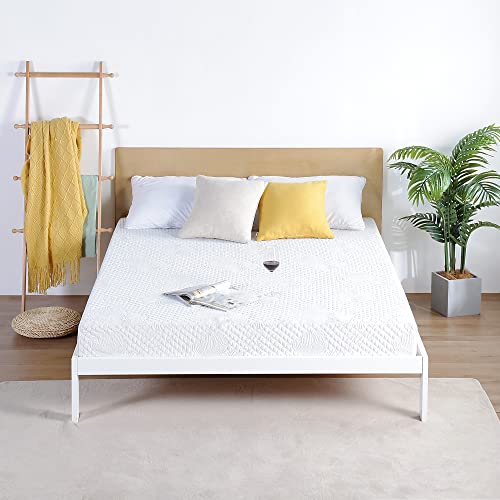 Olee Sleep 5 Inch Gel Adaptive Comfort Memory Foam Mattress (Full), White