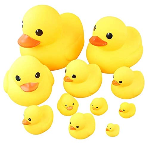 Codall Mini Yellow Rubber Bath Ducks for Child(2.1", 20pcs)