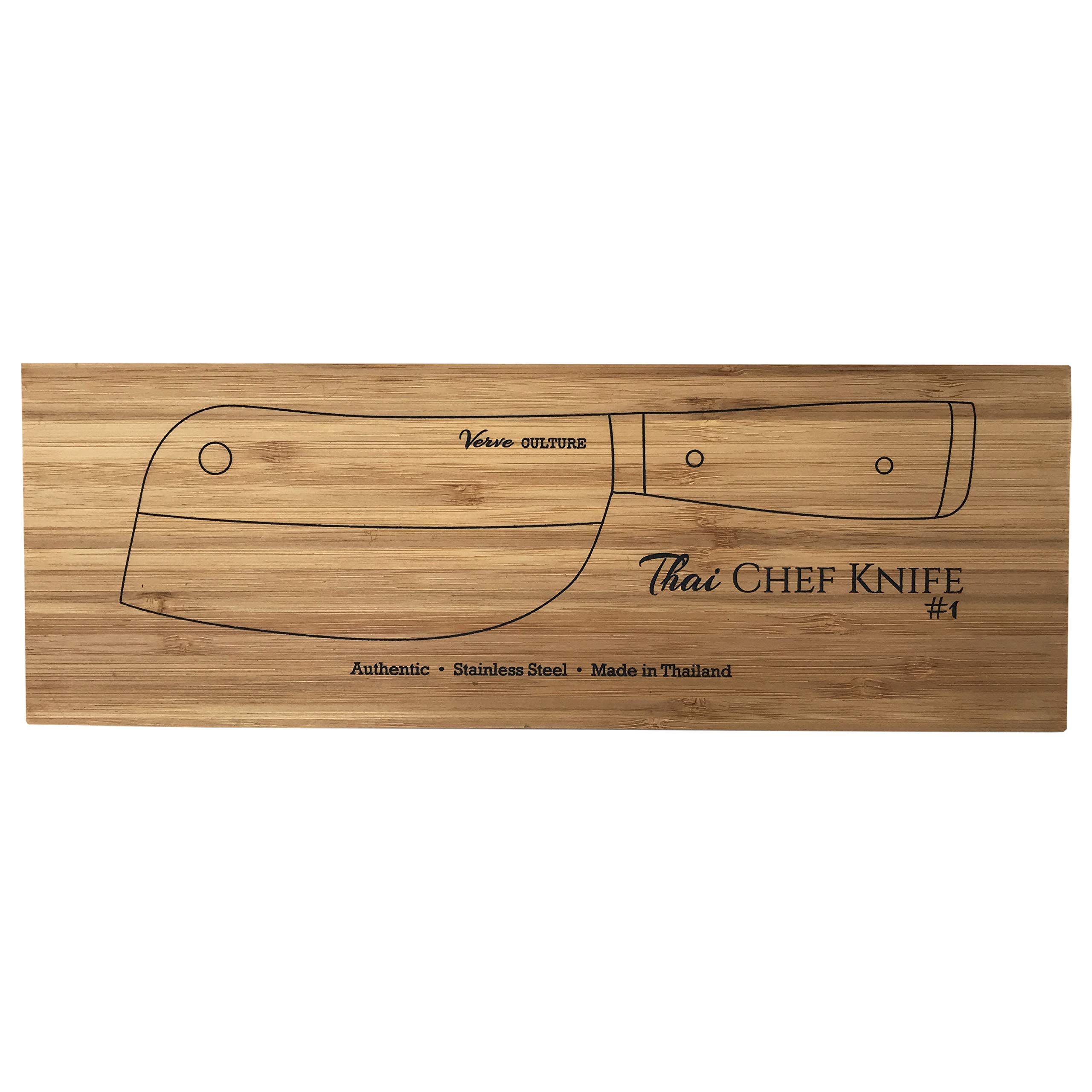Verve Culture Artisan Stainless Steel Thai Chef's Knife #1 - Authentic Hand Crafted in Thailand