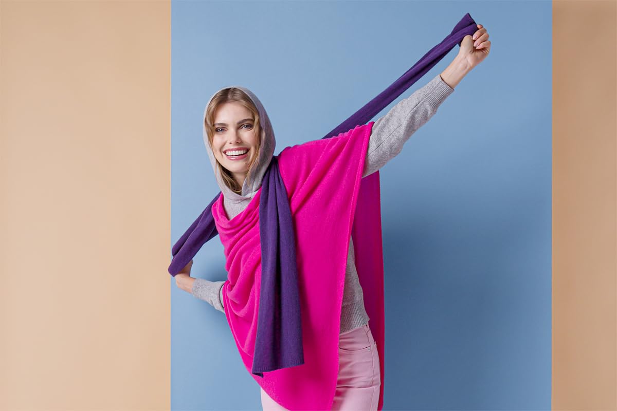 Dalle Piane Cashmere - Poncho 100% cashmere - Made in Italy, Color: Camel, One size