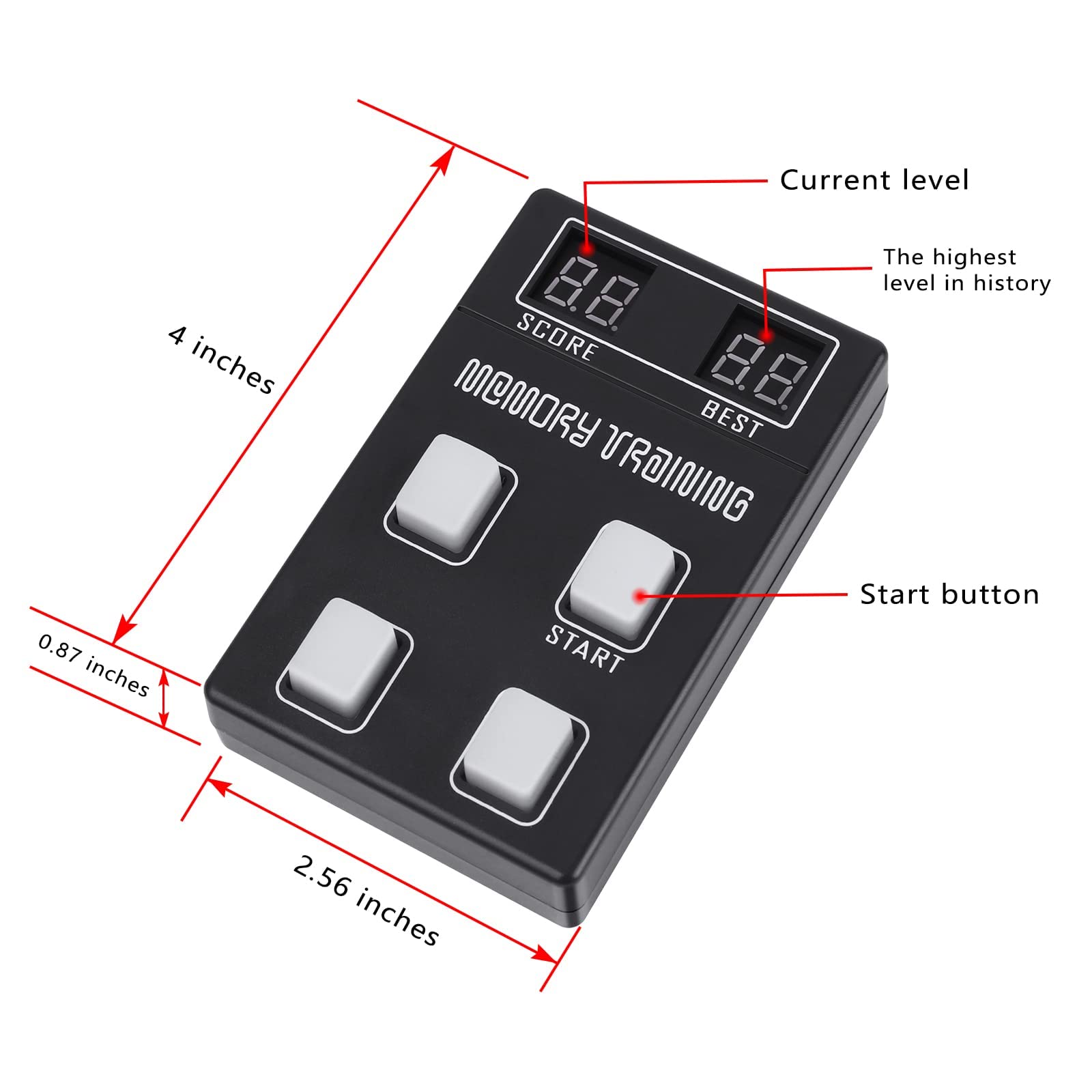 Electronic Memory Game Soldering Kits, PEMENOL Handheld Game Console Electronic kits, Fun Electronic Production Kit College High School Education
