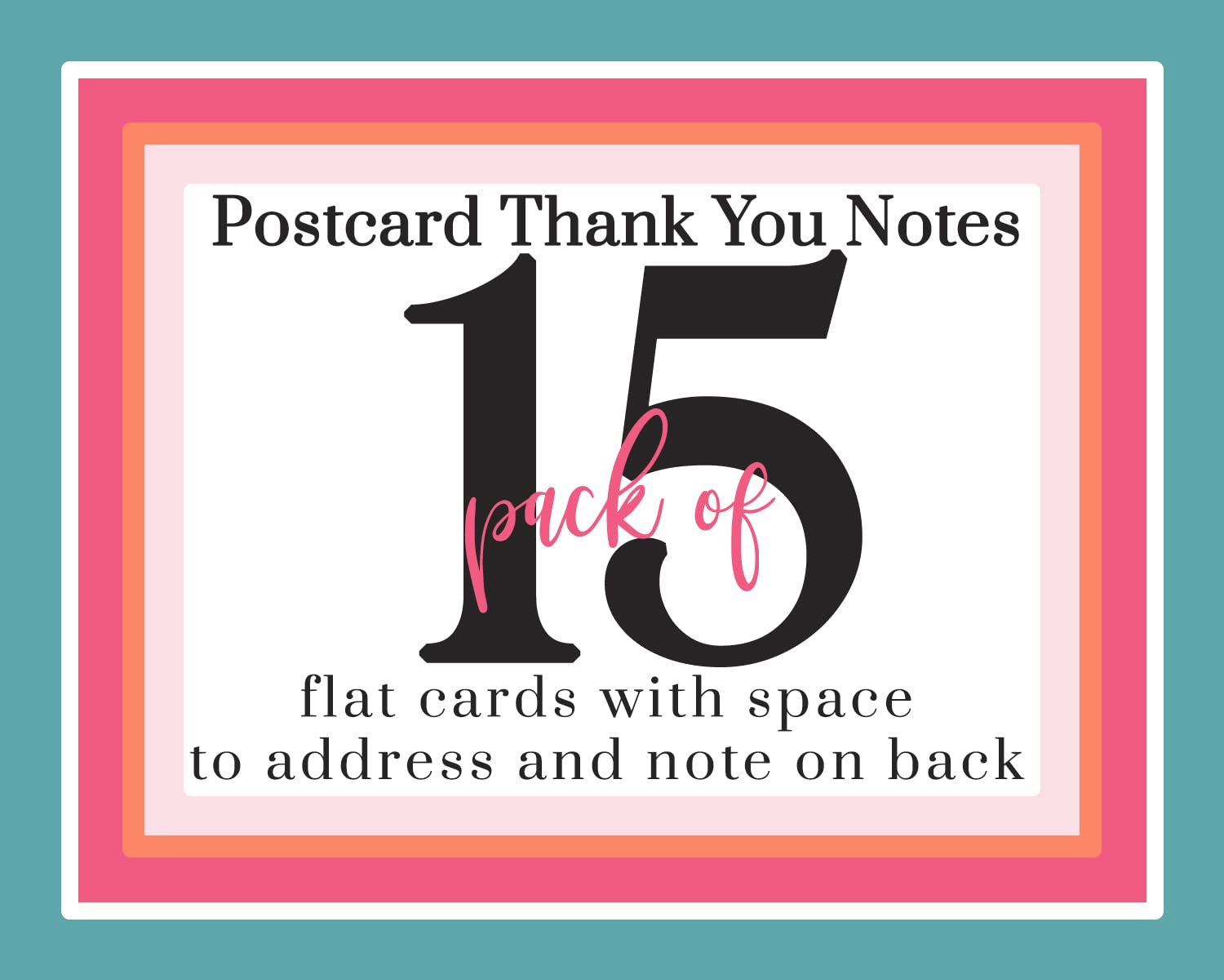 Paper Clever Party Bow Tie Baby Shower Thank You Postcards (15 Pack) Boys Notecards Only - Eco-friendly โ Postal Note with Message from Newborn - Navy and Grey โ Printed Size 4x6