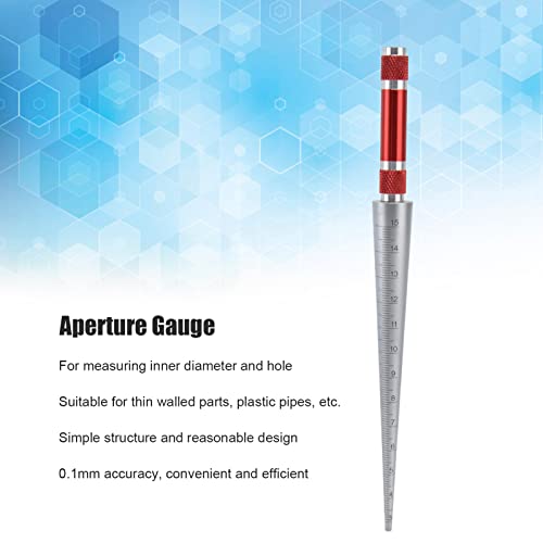 Aperture Gauge, Stainless Steel Conical Inner Diameter Inspection Measurement Tool 3β15mm Used to Measure the Inner Diameter and Hole of Thin Walled Parts