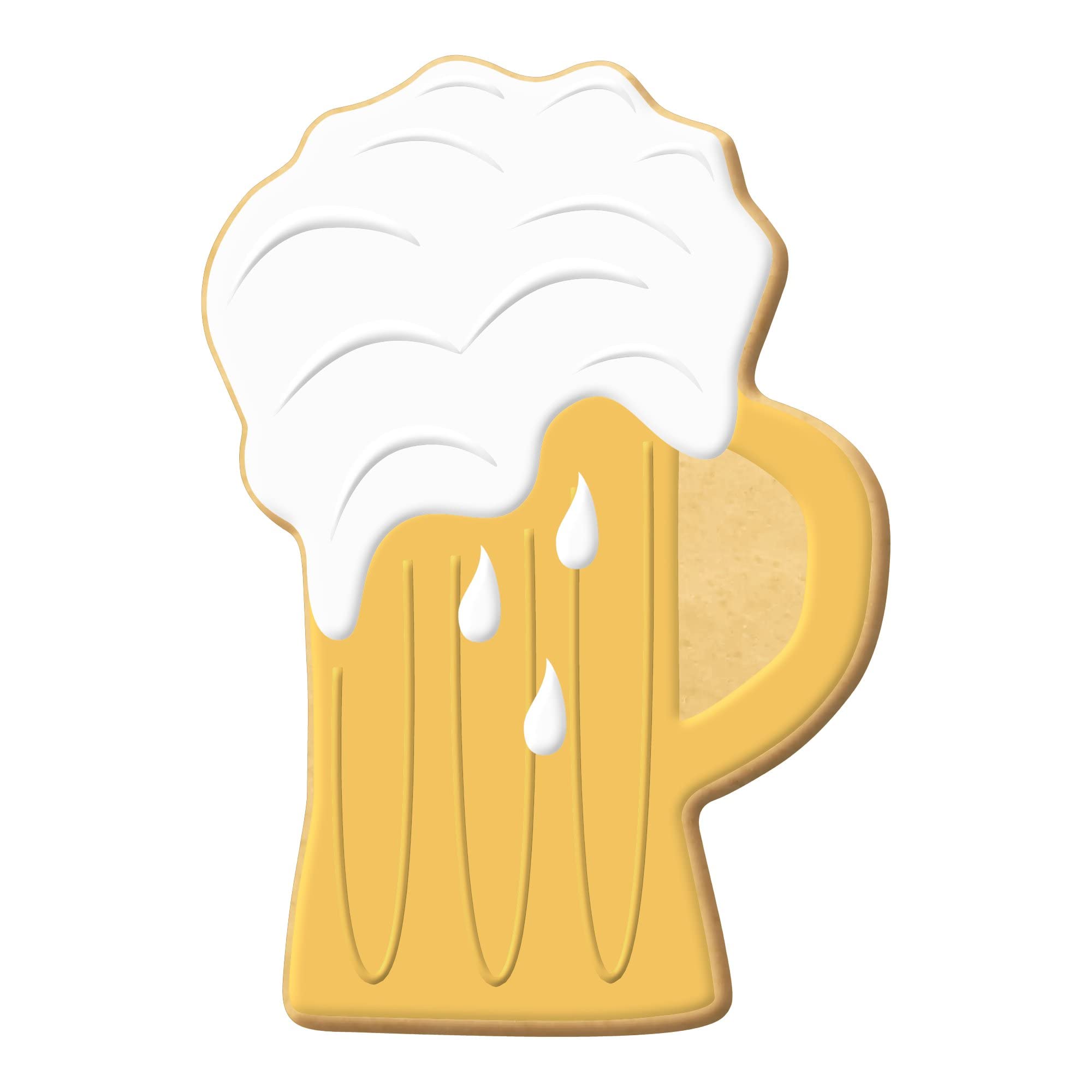Beer Mug Cookie Cutter 4 Inch - Made in the USA β Foose Cookie Cutters Tin Plated Steel Beer Mug Cookie Mold