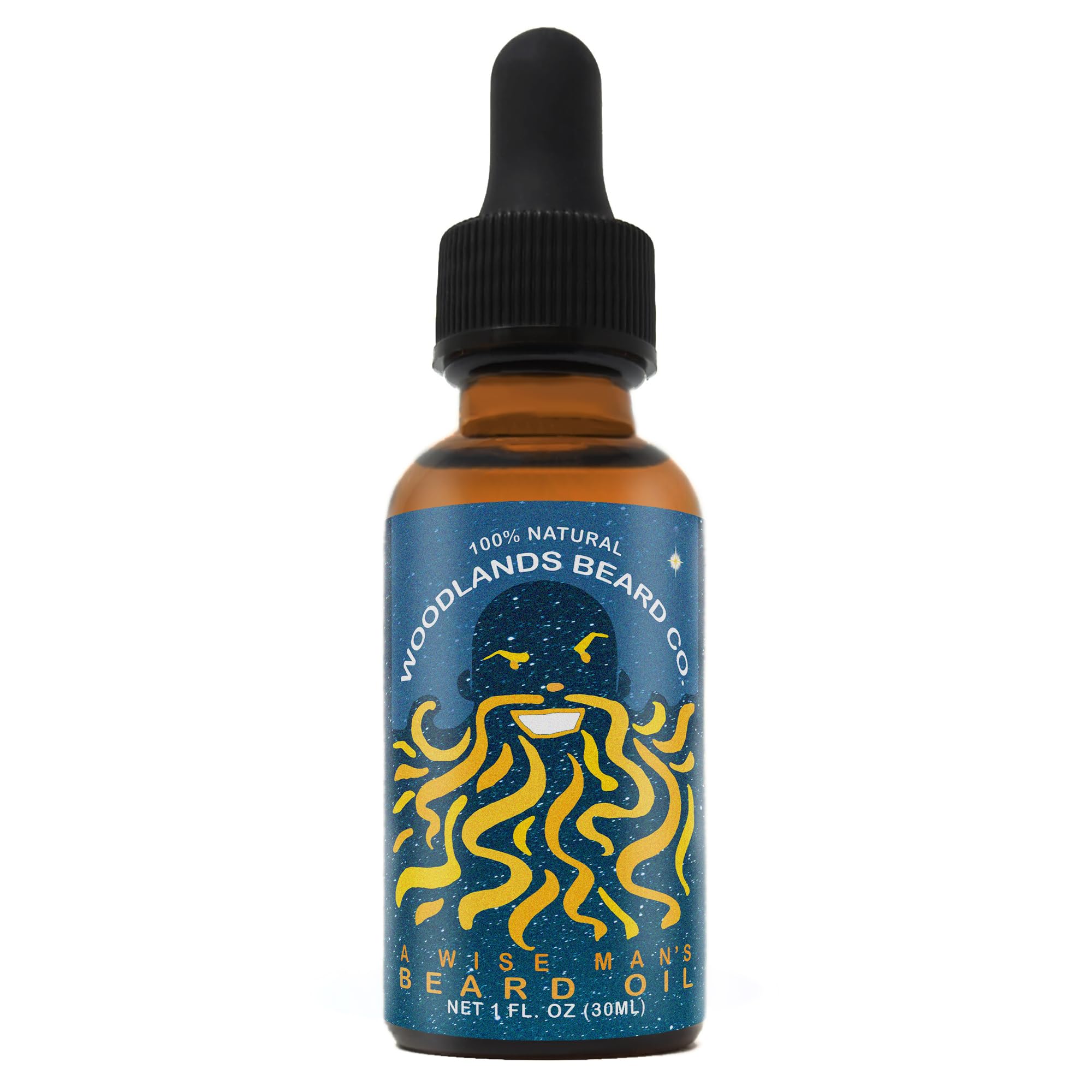 A Wise Man's Beard Oil Traditionally Scented For The Christmas Holiday With Frankincense and Myrrh from Woodlands Beard Co.