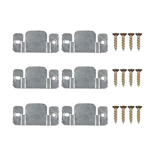 AKOAK 6 Pcs Metal Sectional Sofa Connectors Sectional Connectors Furniture Interlock with 12 Pcs Screws