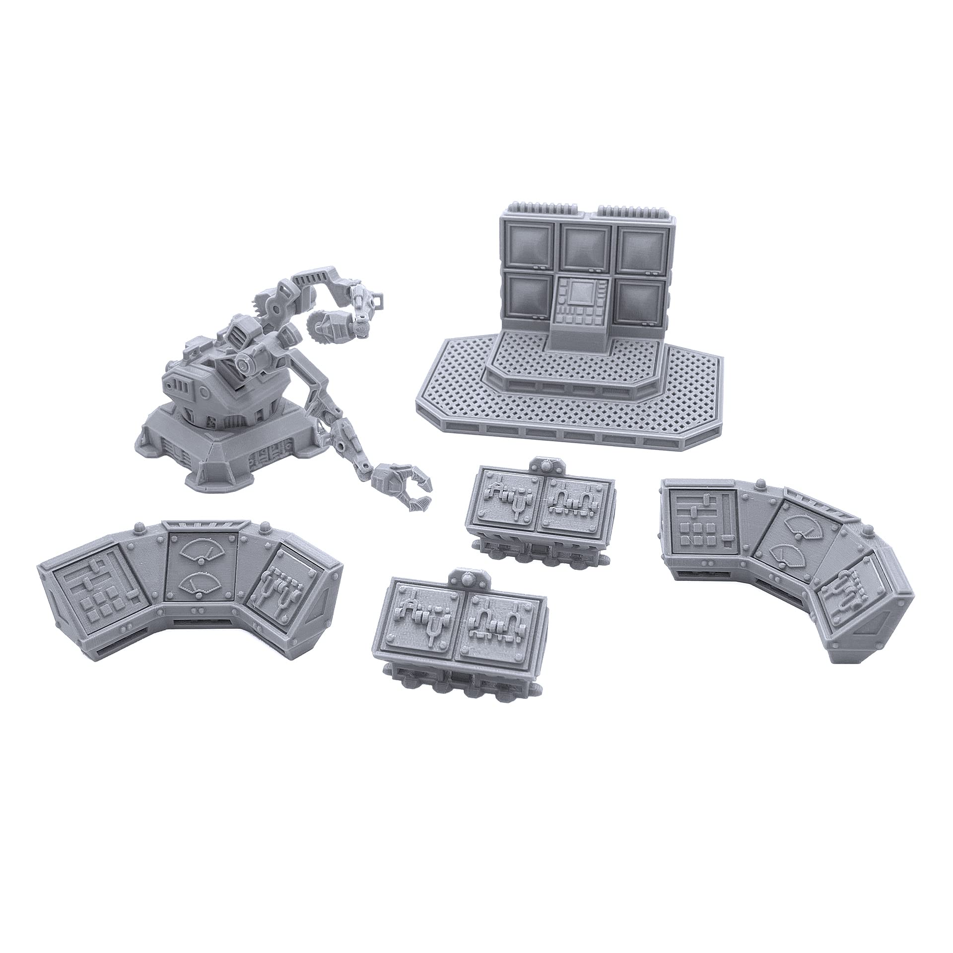 EnderToys Robotic Manufacturing Bundle by Terrain4Print, 3D Printed Tabletop RPG Scenery and Wargame Terrain for 28mm Miniatures