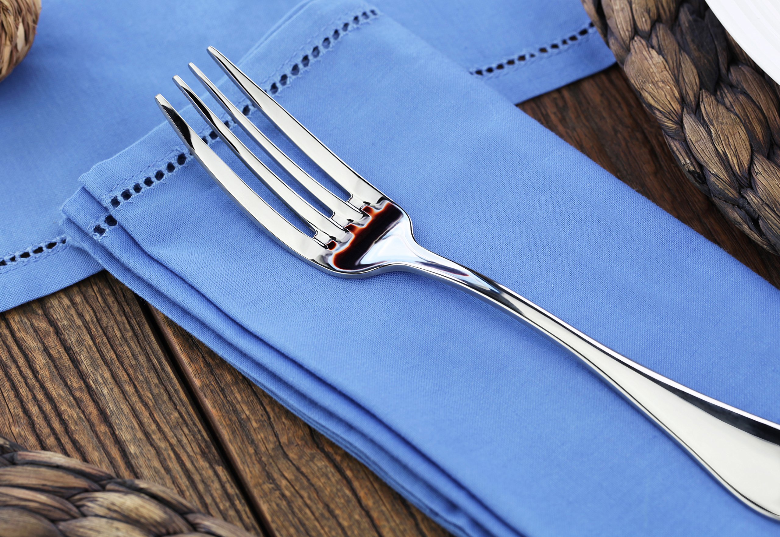 Artaste 59328 Rain 18/10 Stainless Steel Dinner Fork, 7.6-Inch, Set of 12, Silver