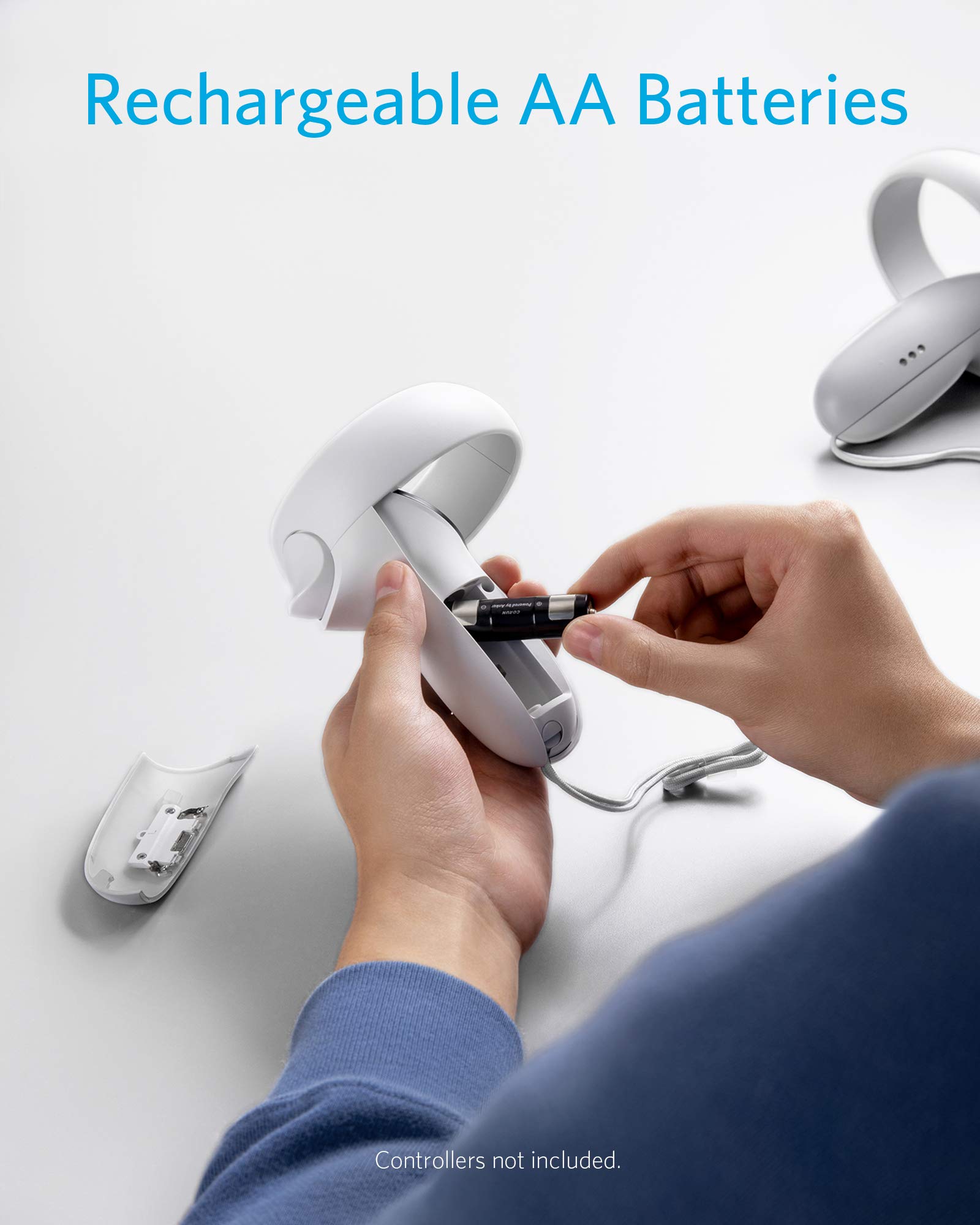Anker Head Starp Compatible with Oculus Quest 2, Easily Switch Between Virtual and Reality, Adjustable Size for Using, Replacement Parts Kit for Anker Charging Dock for Oculus Quest 2