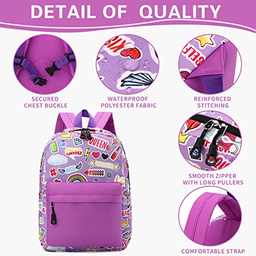 BEFUNIRISE Little Kids Toddler Backpacks for Boys and Girls Preschool Backpack With Chest Strap (Queen)