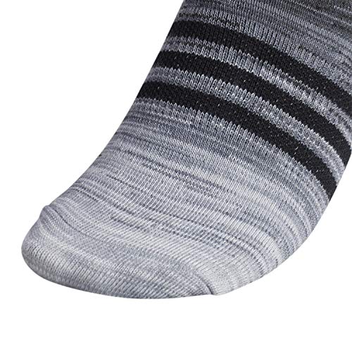 adidas Women's Superlite No Show Socks (6-Pair), Black/Tech Purple/Team Royal Blue, Medium