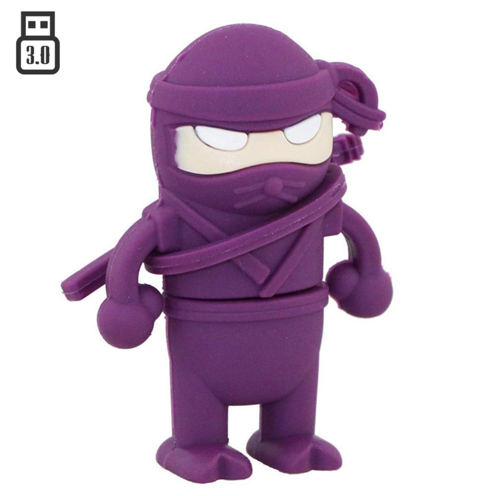 8GB Ninja Model USB 3.0 Flash Drive Memory Stick PenDrive Thumb Drive Jump Drive USB Flash Memory USB 3.0 Drive U Disk USB Stick Flash Disk Pen Drive - Purple