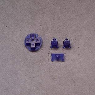 Colorful Game Controller Gamepad Buttons Replacement for Nintendo Game Boy GBP - Black