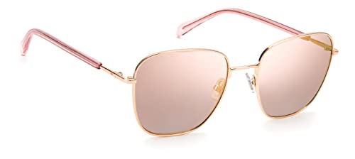 Fossil Women's Female Sunglass Style FOS 3117/S Square, Red Gold/Rose Gold Multilayer, 52mm, 19mm
