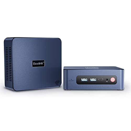 Beelink U59 Mini PC 11th Gen 4-Cores N5105, Office Mini Computer 16GB DDR4 500G SSD, Dual Display 4K UHD 60Hz Dual LAN/WiFi5/BT4.0/Auto Power On/WOL/PXE/Openwrt/VESA Home/Office