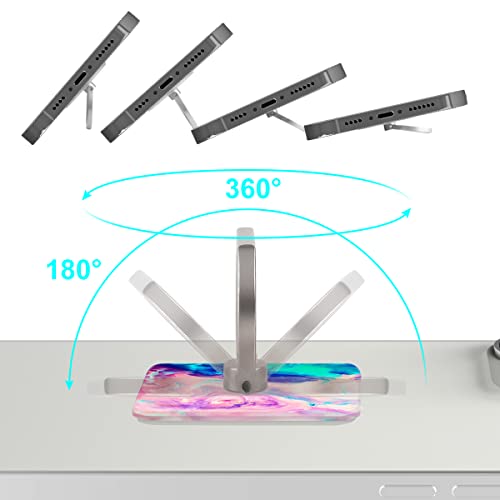 DaBuBu Multi-Function Mounts and Holder Three Pack Colorful Marble Metal Phone Ring Stand for Cellphones&Tablets