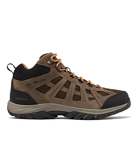 Columbia Men's Redmond III Mid Waterproof Hiking Shoe, Cordovan/Elk, 10.5