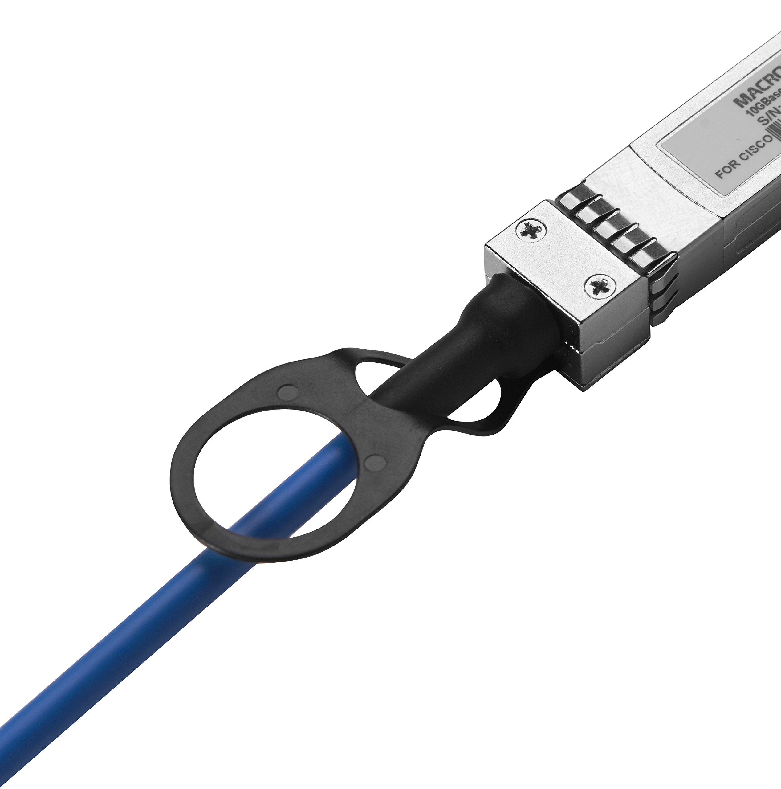 Macroreer 10G SFP+ DAC Cable, SFP Direct Attach Copper Passive Cable for Ubiquiti, Blue Color 10GbE SFP Twinax Cable 0.5-Meter(1.6ft), for Ubiquiti,Cisco,Mikrotik,Netgear,Supermicro
