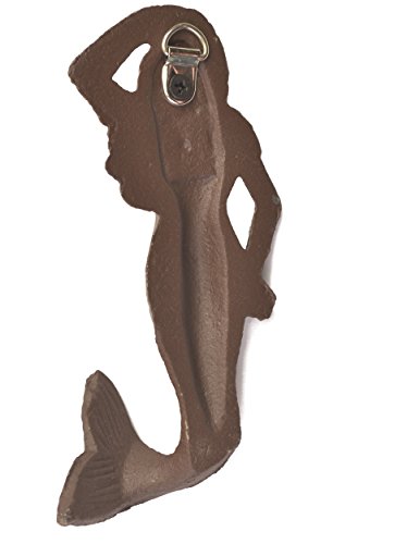 FLAG EMOTES Mermaid Wall Hook Nautical Wall Mount Coat Towel Hanger