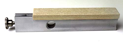 BELGISCHER BROCKEN Dorolist sharpening guide I Yellow Belgian Whestone 8000-10000 on aluminum support I format 3,94 x0,67x0,24in I knife sharpener compatible with Lansky-EZE Lap grinding system