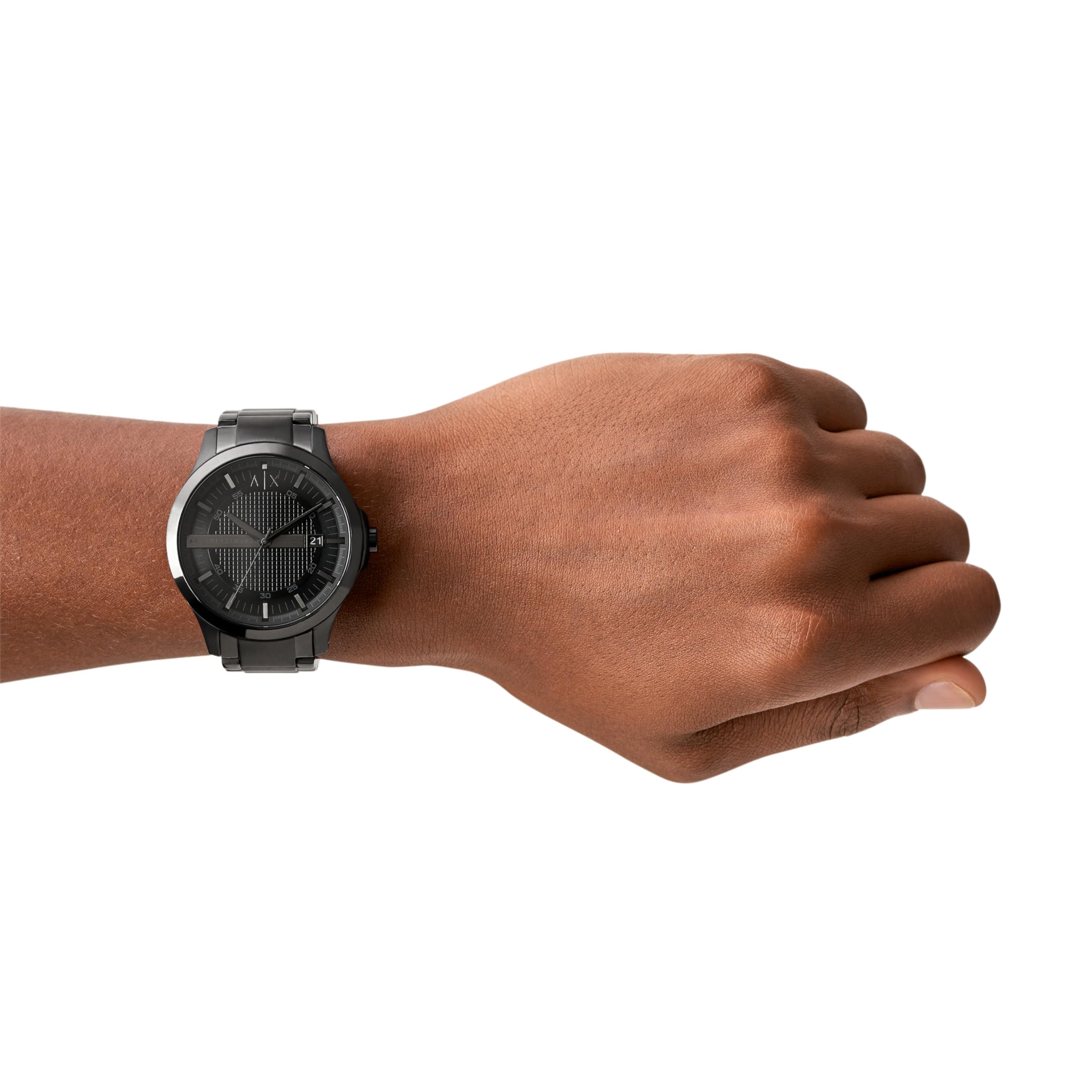 A|X ARMANI EXCHANGE Men's Black Stainless Steel Watch (Model: AX2104)