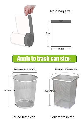 Besli 2 Gallon Drawstring Trash Bag Small Garbage Bag,100 Counts(White, 2 Gallon)