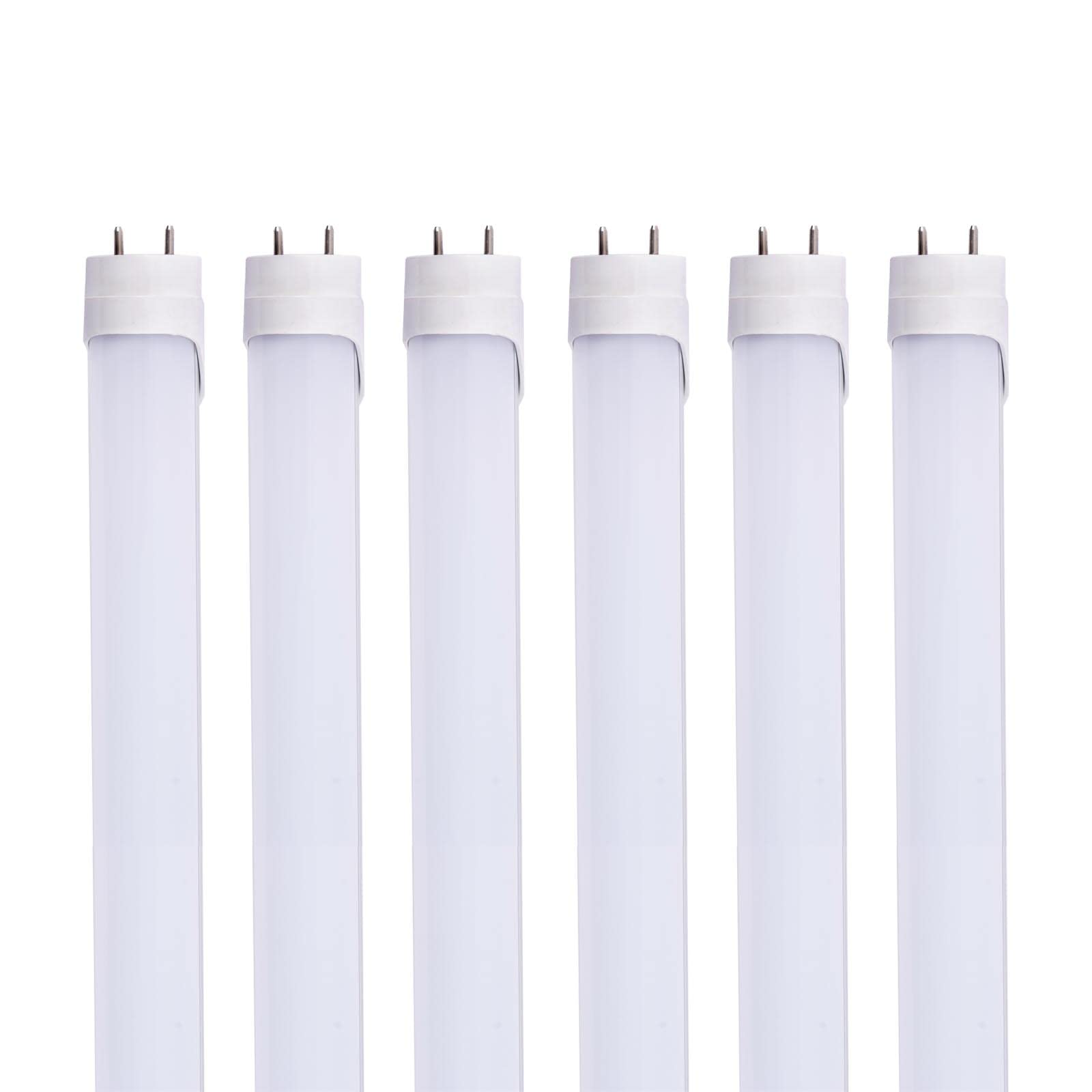 MKUJOO 6pcs 3FT 15W T8 Tube Light White Daylight 6000k T8 LED Bulbs Shop Lights Ballast Bypass G13 Base 3 Foot Milky Cover Fluorescent Tube lamp Replacement AC100-277V(3ft 15w, 6 Pack)