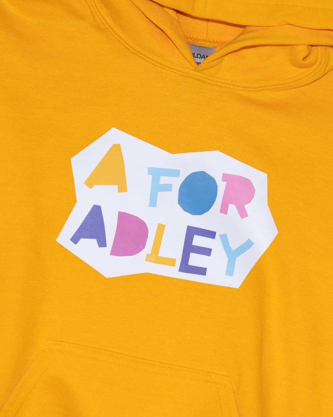 A FOR ADLEY Merch, Adley's Best Friends Forever Line Craft Logo Hoodie on Gold size Extra Large