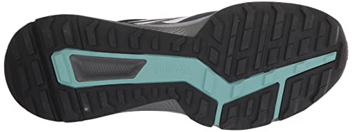 adidas Women's Terrex Soulstride Trail Running Shoes, Black/Crystal White/Mint Ton, 7.5