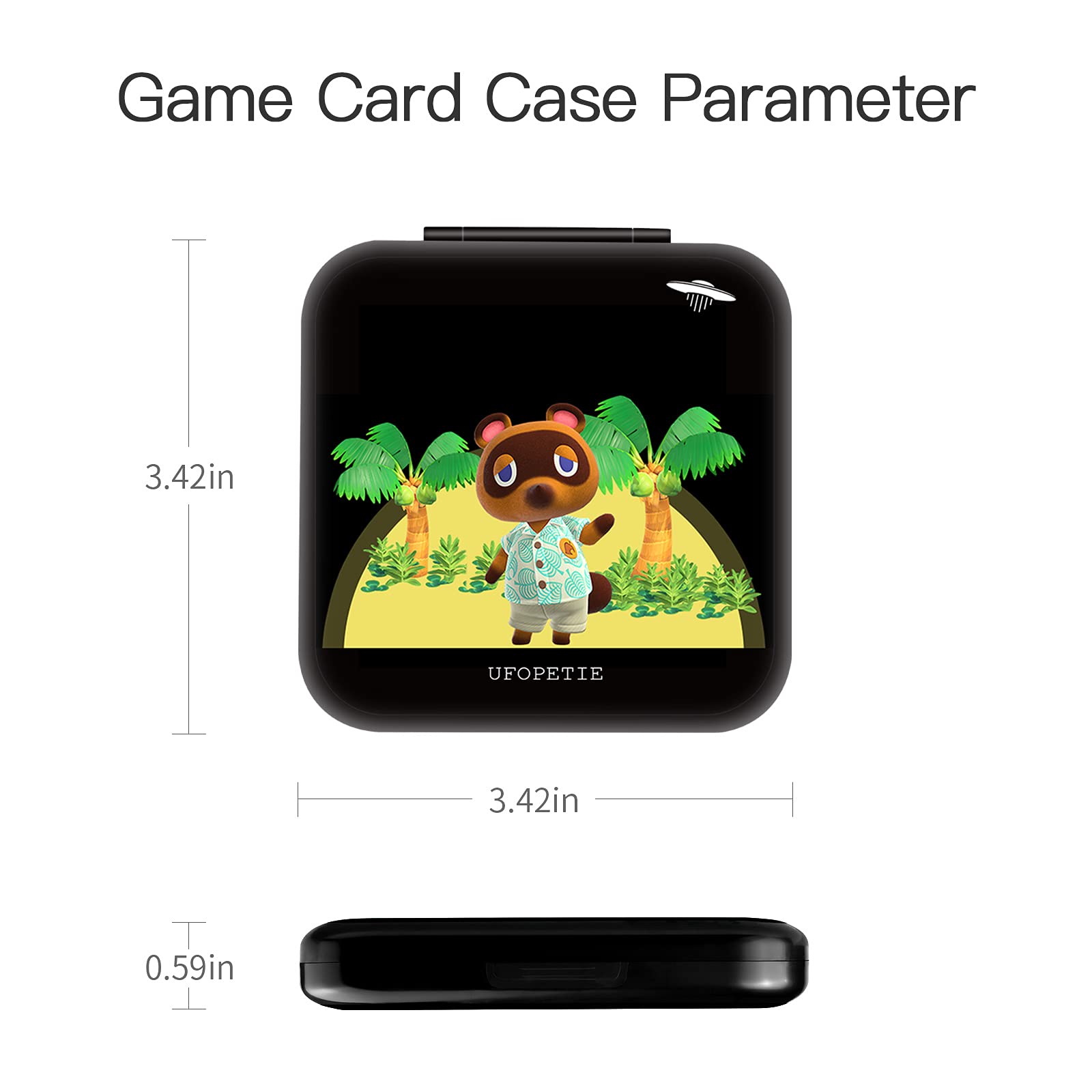 UFOPETIE 12 in 1 Game Card Case for Nintendo Switch Animal Crossing Bear Switch Game Case for Nintendo Switch Game Storage,Compatible with Nintendo Switch Game Card