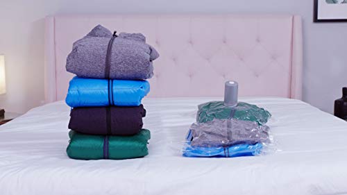 PAC 'N STACK Handheld Vacuum Sealing Storage with Bags, 4 Pack, Original Version, 4 Count