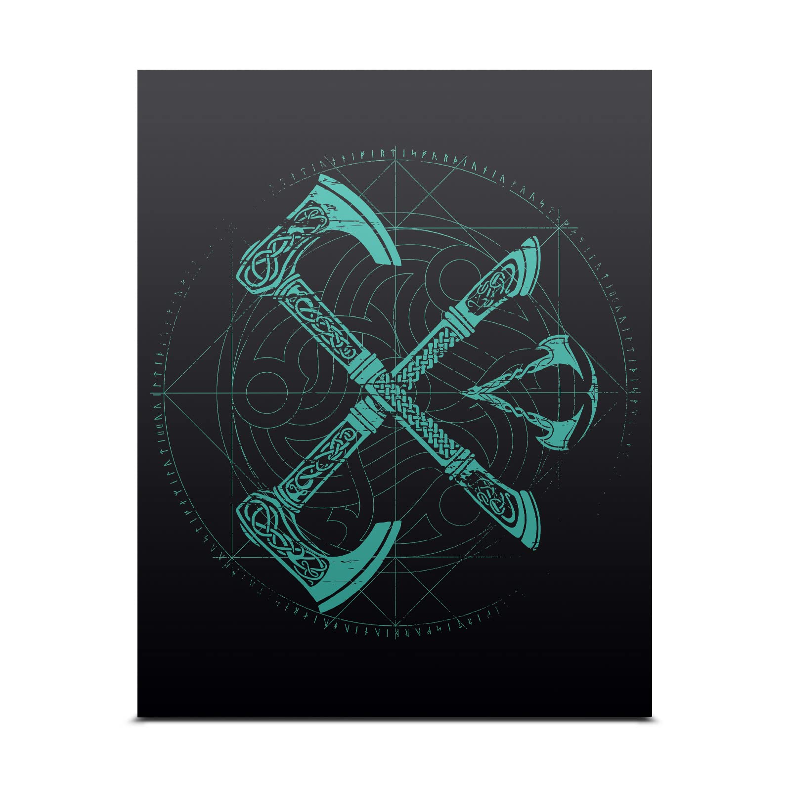 Head Case Designs Officially Licensed Assassin's Creed Dual Axes Valhalla Key Art Matte Vinyl Sticker Gaming Skin Decal Cover Compatible With Xbox One X Console and Controller Bundle