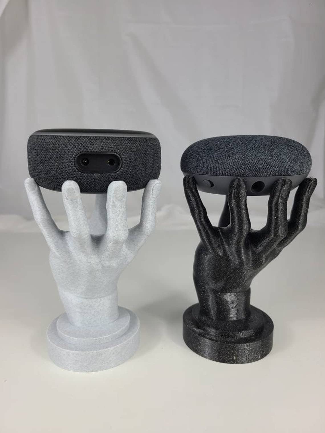 Dancyn Studios Living Hand Stand for Google Home Mini & Google Nest Mini, Echo Dot 3rd Generation Smart Home Audio Speakers, Sparkle Black, One Size