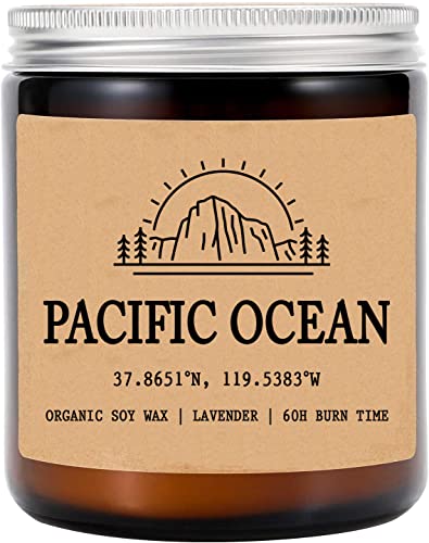 Pacific Ocean - California Scented Candle - Organic Soy Wax - Gift for Her - Gift for Him - New Home Gifts - Birthday Gift for Friend - National Park Gifts - State Candles