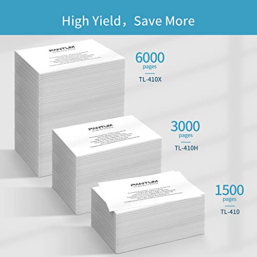 Pantum TL-410X Genuine Black High Capacity Toner Cartridge with 6000 Page Yield for P3010 Series, P3300 Series, M6700 Series, M7100 Series Printersā¦