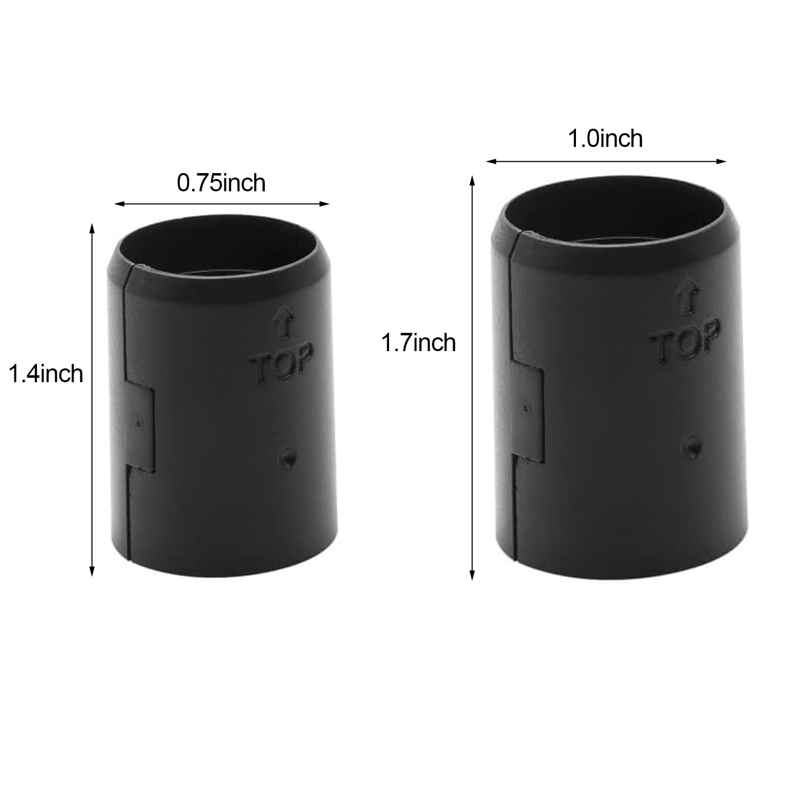 50 Pack of Black Wire Shelf Clips, Plastic Clip Lock Replacements for Shelves With 1 Inch Posts